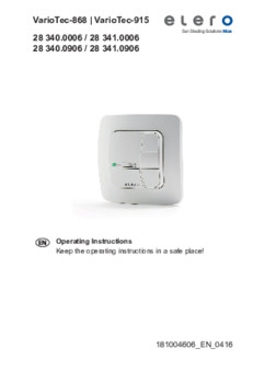 VarioTec-868 motor or central/group control unit